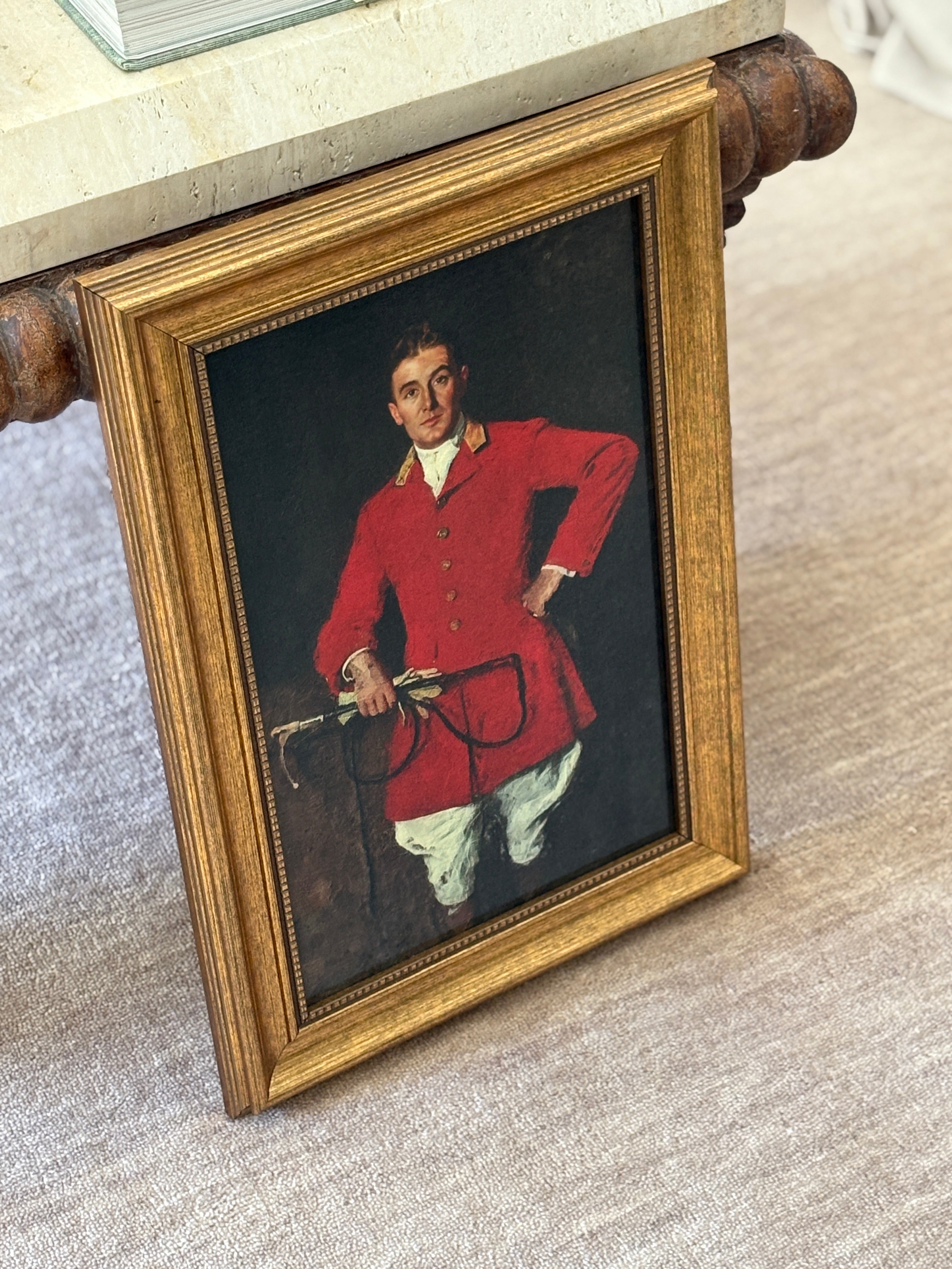 Equestrian Print on Canvas with Gilt Frame – Collectors Gene