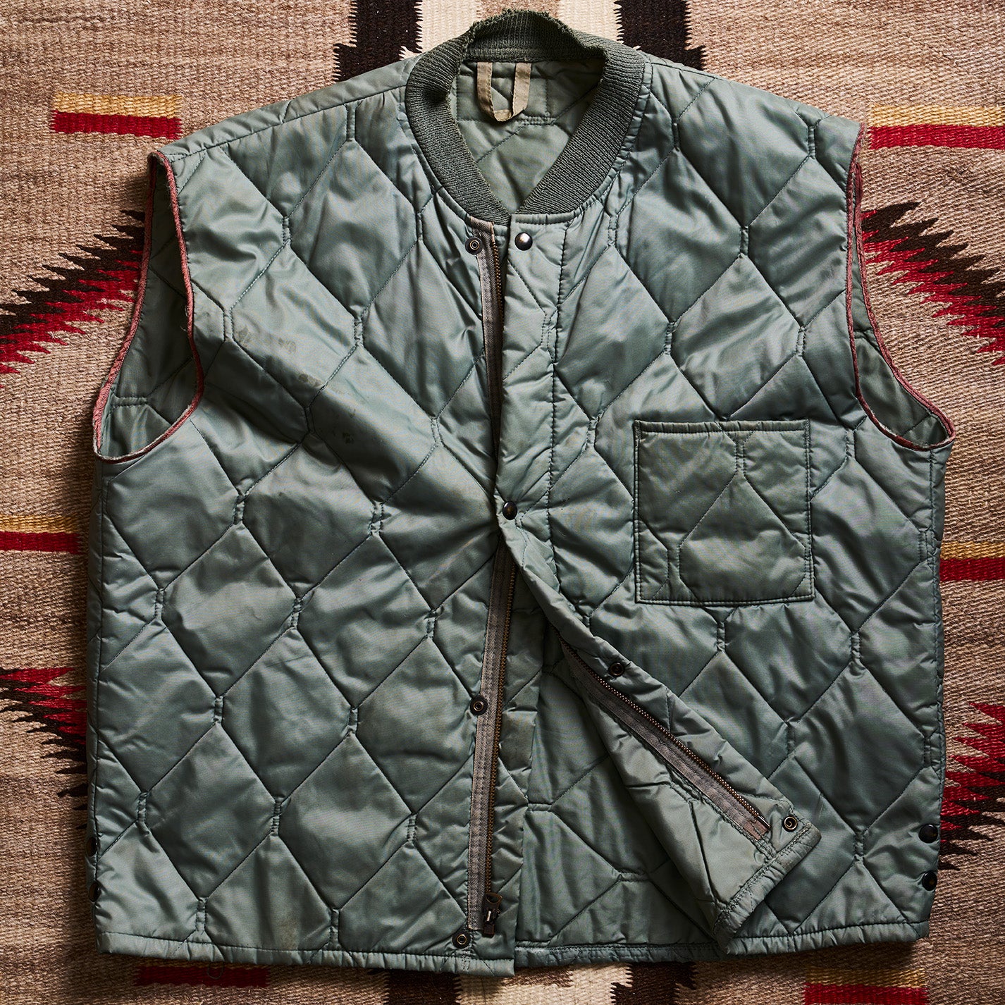 14. Military Green Padded Vest – Collectors Gene